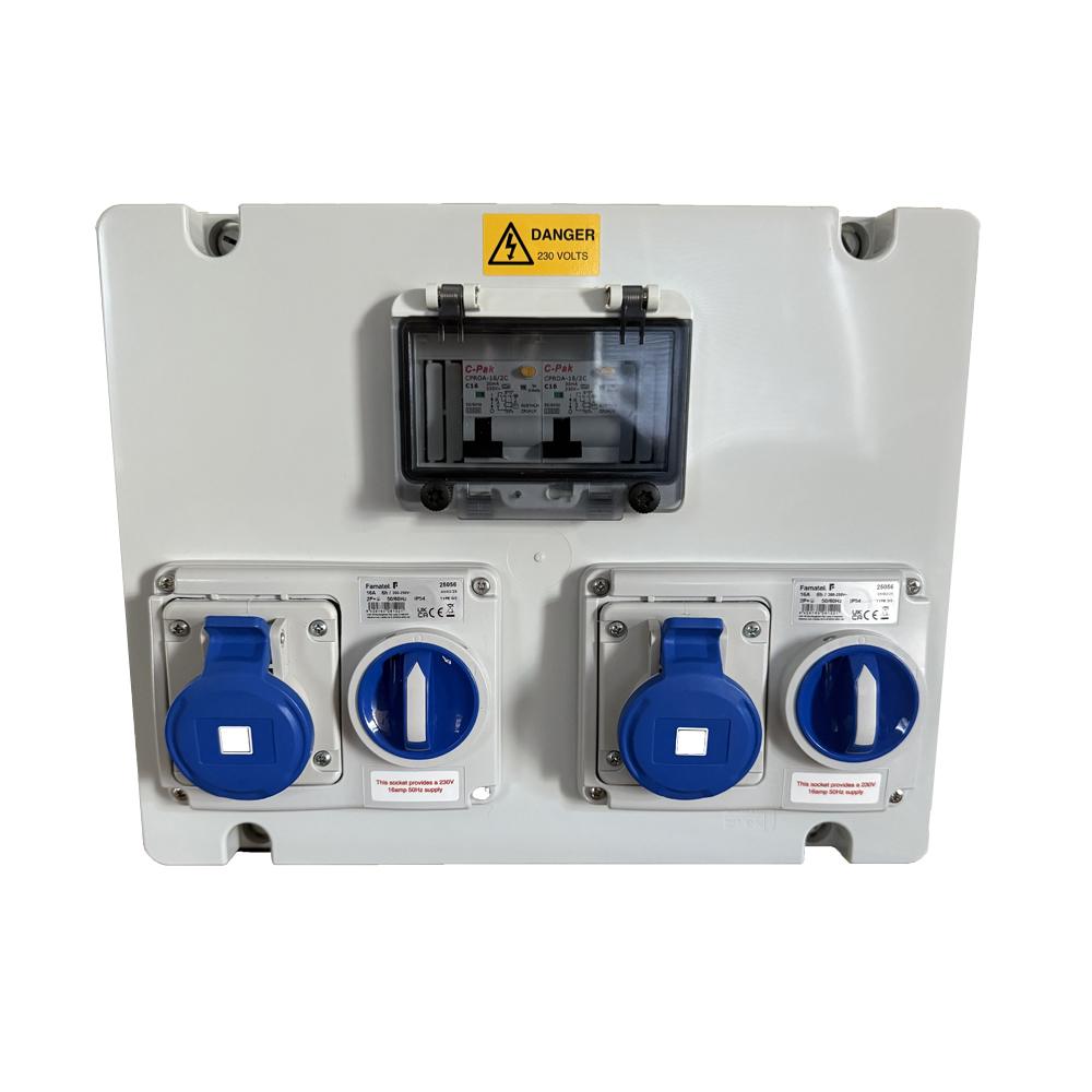 2 Way Caravan Hook Up Unit - Marina & Holiday Park Solutions